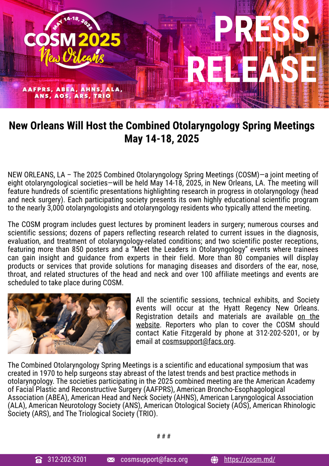 COSM 2025 Press Release - COSM